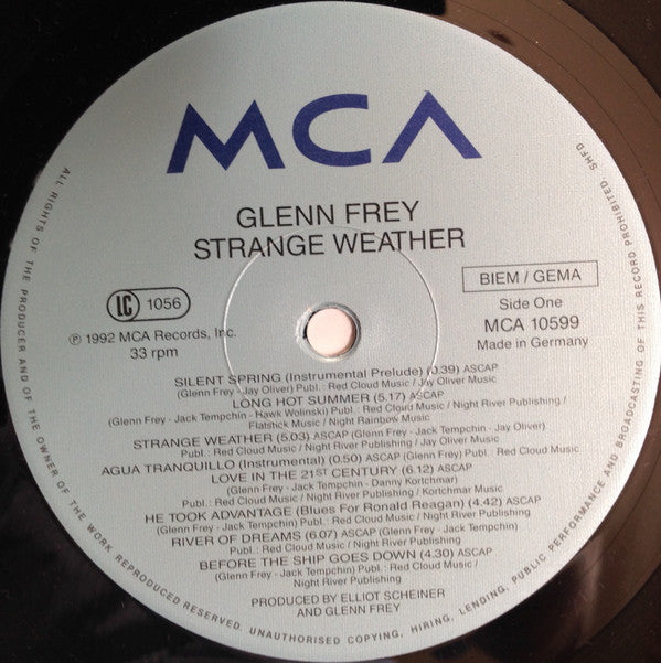 Strange Weather by Glenn Frey - Groovierecords.com – Groovie Records