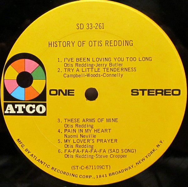 History Of Otis Redding by Otis Redding - Groovierecords.com – Groovie Records