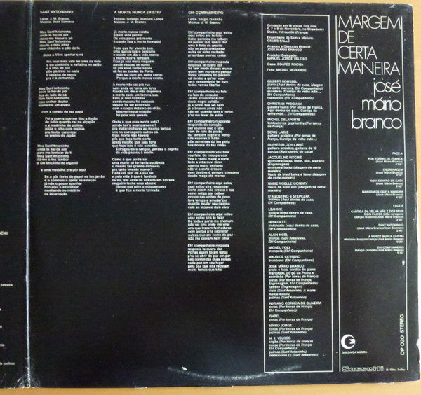Margem De Certa Maneira by José Mário Branco – Groovie Records