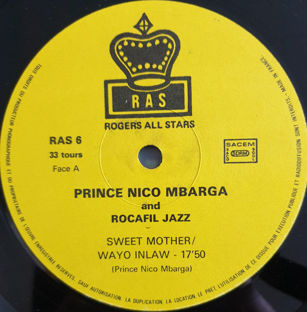 Sweet Mother by Prince Nico Mbarga And Rocafil Jazz - Groovierecords ...