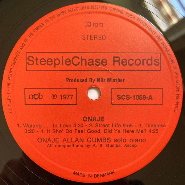 Onaje by Onaje Allan Gumbs – Groovie Records