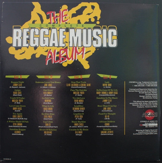 The Complete Reggae Music Album by Various - Groovierecords.com ...