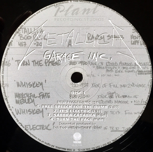 Garage Inc. by Metallica - Groovierecords.com – Groovie Records