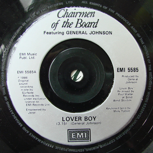 Loverboy by Chairmen Of The Board Featuring General Johnson ...