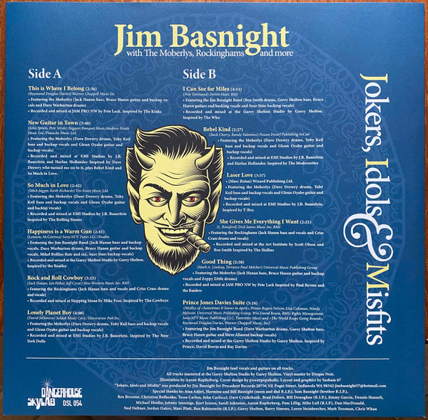 Jokers, Idols & Misfits by Jim Basnight With Moberlys, The, Rockinghams ...