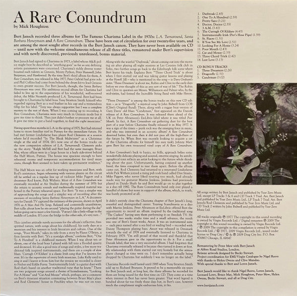 A Rare Conundrum by Bert Jansch - Groovierecords.com – Groovie Records
