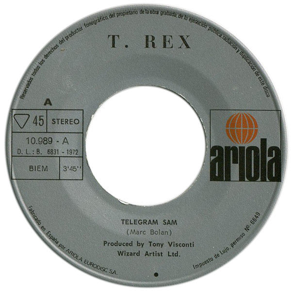 Telegram Sam by T. Rex - Groovierecords.com – Groovie Records