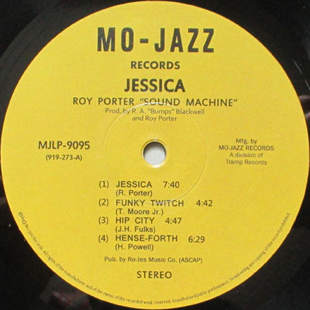 Jessica by Roy Porter Sound Machine - Groovierecords.com – Groovie Records