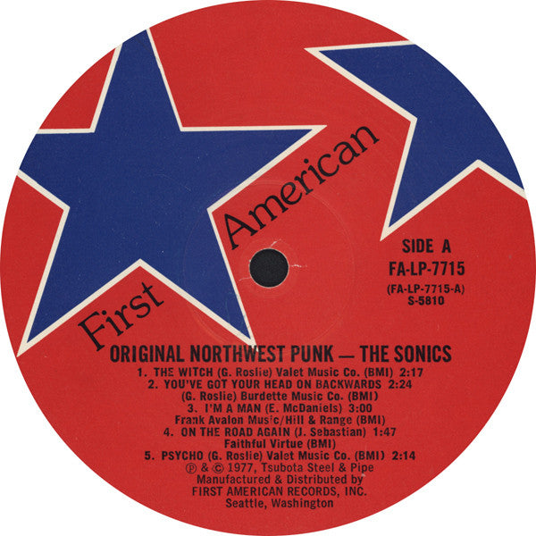 Original Northwest Punk by Sonics, The - Groovierecords.com – Groovie ...